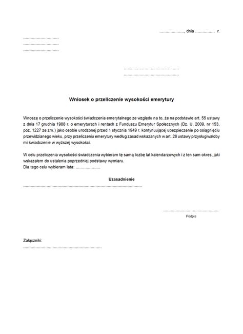 Social Trends Jak Zlozyc Wniosek O Przeliczenie Emerytury Html