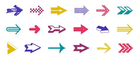 화살표는 다양한 모양 스타일과 개념의 큰 세트를 상징 아이콘 또는 로고 생성을위한 커서 단일 색상 흑백 로고 유형 0명에 대한 스톡 벡터 아트 및 기타 이미지 Istock