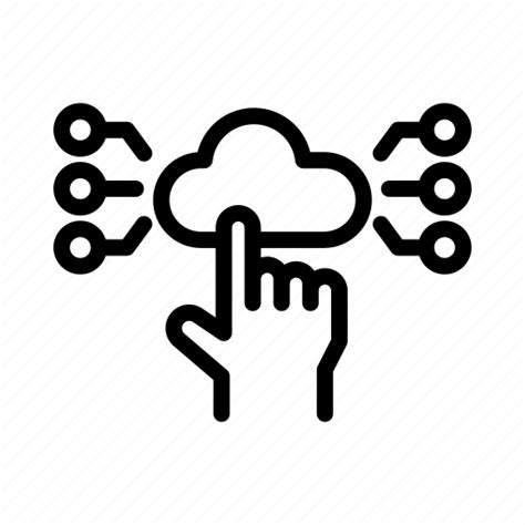 Digitalization Data Information Connect Cloud Icon Download On