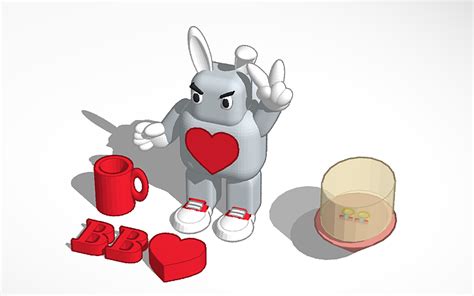 3d design regalo de san valentin tinkercad