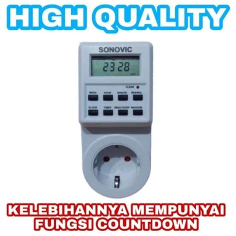 Jual Stop Kontak Timer Digital Listrik Skylite Stopkontak Timer