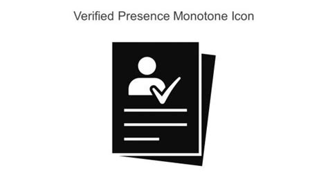 Verify Monotone Icon Slide Team