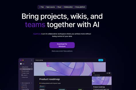 Appflowy 免費且類似notion的筆記軟體，手機app智能助手，多人使用教學，提供開源可自架伺服器。