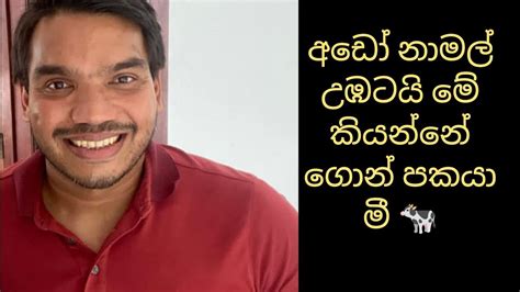 අඩෝ නාමල් උඹටයි මේ කියන්නේ මී 🐄කා Youtube