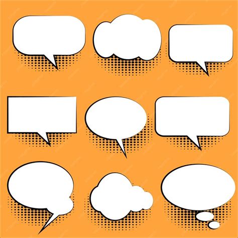 만화 텍스트 만화 말풍선 만화 배경 프리미엄 벡터