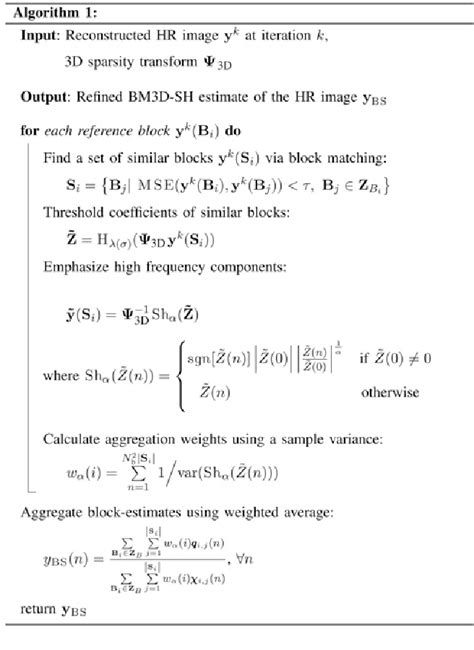 Figure From Super Resolution Reconstruction Based On Block Matching And Three Dimensional