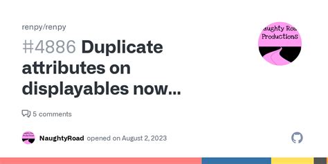 Duplicate Attributes On Displayables Now Prevent It From Showing Lint Warning Issue