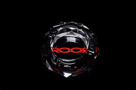 Roor Glass Crystal Cut Ashtrays Color Decal — Roor Retail