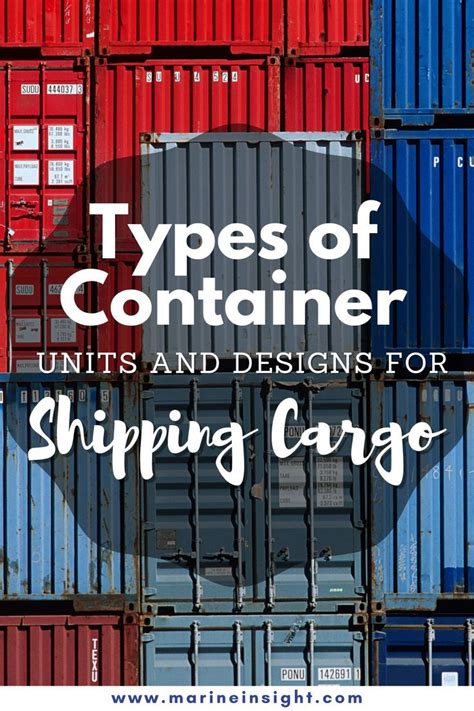 16 Types Of Container Units And Designs For Shipping Cargo Cargo