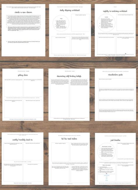 The Ultimate Law Of Attraction Guide Worksheet Bundle Law Of