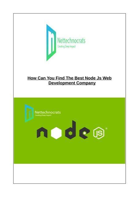 node js web development