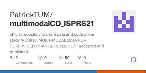 GitHub PatrickTUM MultimodalCD ISPRS21 Official Repository To Share Data And Code Of Our