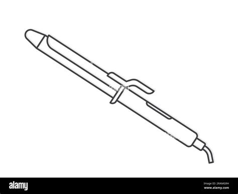 Curling Iron Icon Vector Illustration Stock Vector Image And Art Alamy
