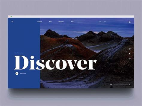 Ppt 디자인 영감 자료 웹사이트 레이아웃 Simple P Travel Website Design Web