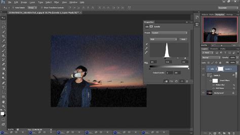cara membuat efek hujan dengan photoshop fojo design fojo design