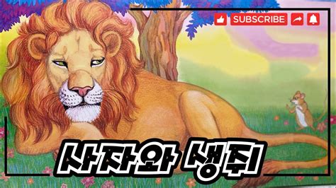 다둥쌤의 읽어주는 이솝이야기 동화 사자와 생쥐 이솝우화 2 책육아 Youtube