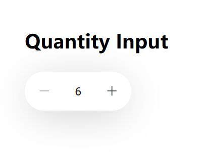 Número hermoso Spinner en JavaScript puro cantidad de entrada