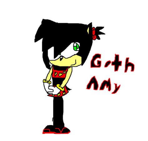 My Goth Amy Rose By Twotailsmaly10 On Deviantart