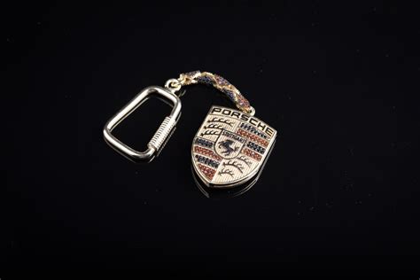Porsche Logo Keychain Elegant And Durable Porsche Keychain Ottoman