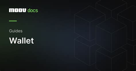 Wallet Moov Documentation