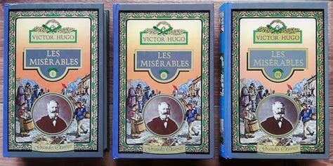 LES MISÉRABLES HUGO Hachette Grandes Œuvres les 3 tomes Épuisés 1979