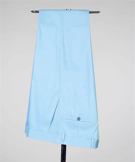 Alfred New Arrival Sky Blue Three Pieces Peaked Lapel Slim Fit Men