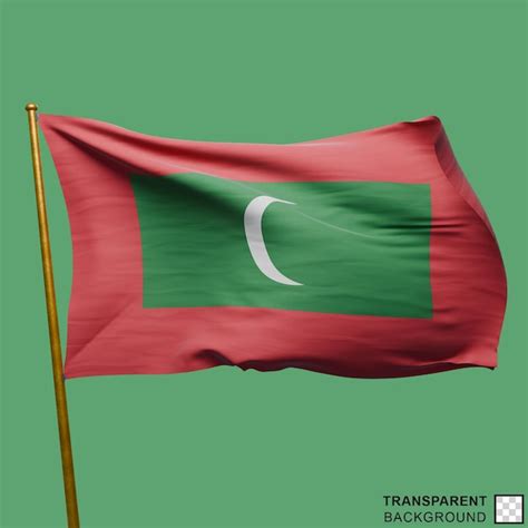 Premium PSD Fully Transparent Waving Flag