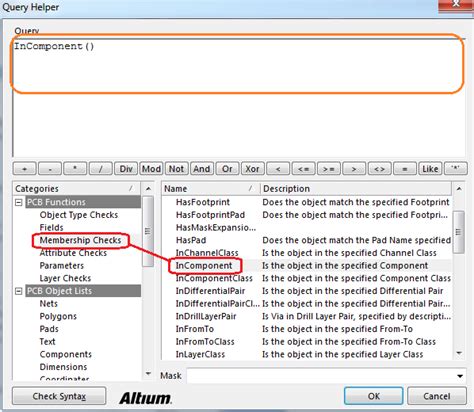 在altium Designer中查询语句（query）query Helper Querybuilderad Query 命令 Csdn博客