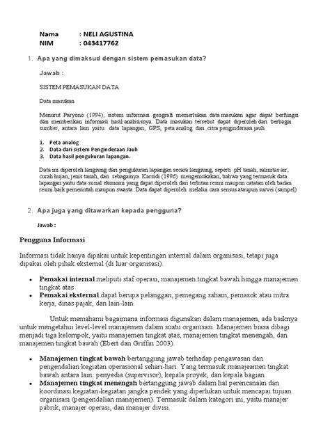 Tugas 2 Analisis Sistem Informasi Pdf