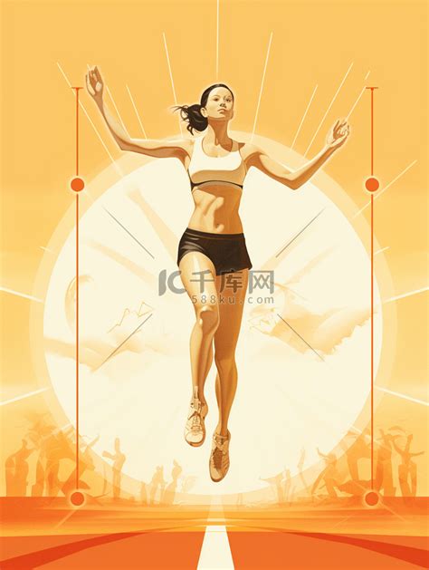 运动健身卡通人物6插画图片 千库网