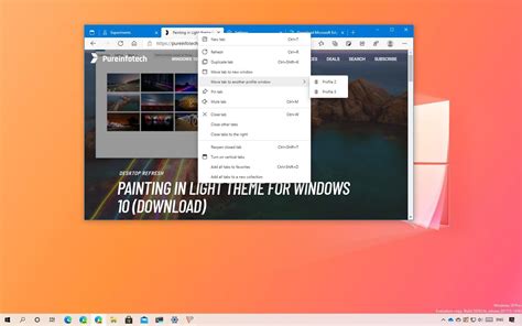 How To Move Tab To Another Profile On Microsoft Edge Pureinfotech