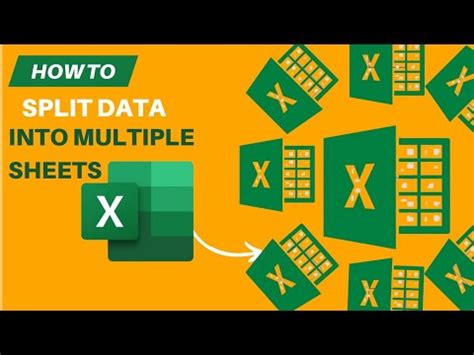 SPLIT DATA INTO MULTIPLE SHEETS IN EXCEL PIVOT TABLES DATA SETS YouTube