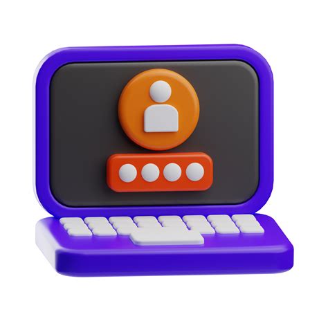 Security Object Login 3d Illustration 35898782 Png