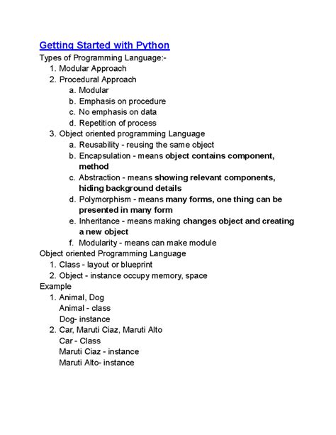 Getting Started With Python Getting Started With Python Types Of Programming Language 1