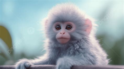 귀여운 원숭이의 이미지 원숭이 파란 모피 솜사탕 구름 배경 일러스트 및 사진 무료 다운로드 Pngtree