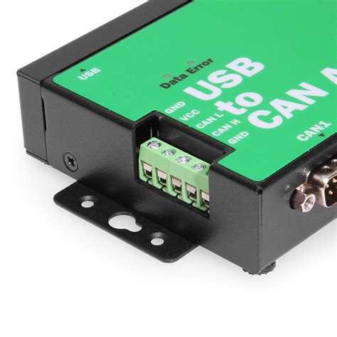 2 Port USB To CAN Bus Adapter Mountable 16kV ESD 2 5kV Optical Isolation