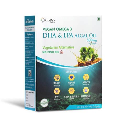 Origins Nutra Vegan Omega 3 Dhaepa Algal Oil 30 Veg Softgels Jiomart
