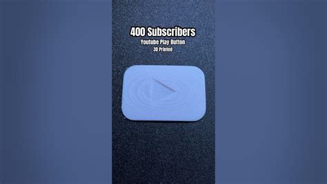 3d Printed Youtube Play Button 3d 3dart 3ddrawing 3danimation 3dprinting 3dprinter