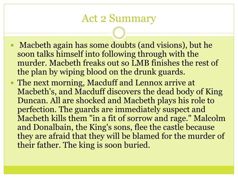 Macbeth Summary