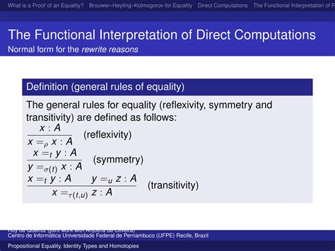 propositional equality identity types and homotopies ppt