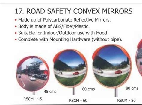 Road Safety Convex Mirror Of 45 Cm In Different Sizes At ₹ 1175 In New