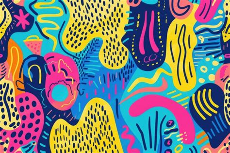 Vibrant And Diverse Shapes Creating A Colorful Backdrop Perfect For