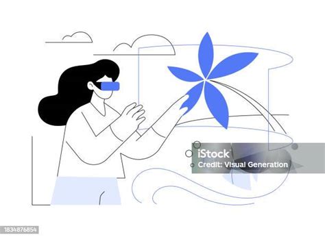 가상 여행 고립 된 만화 벡터 일러스트레이션 가공의 인물에 대한 스톡 벡터 아트 및 기타 이미지 가공의 인물 가상현실