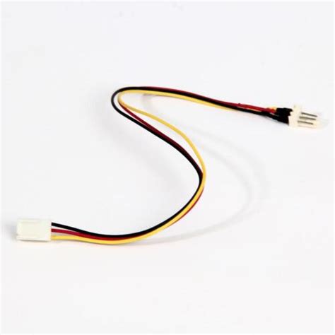 10pcs 12v 3 pin male to 3 pin female pc fan power extension lengthen