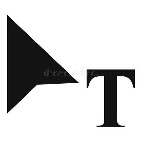 Cursor Icon Simple Black Style Stock Illustration Illustration Of