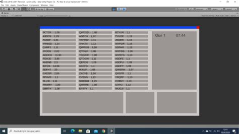 Üzerinde Alıştığım Oyun Devlog 1 Rkgbtr