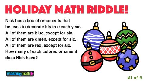 Fun Math Riddles 6th Grade