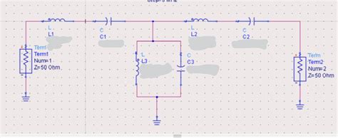 Please Design A Lumped Bandpass Filter Circuit
