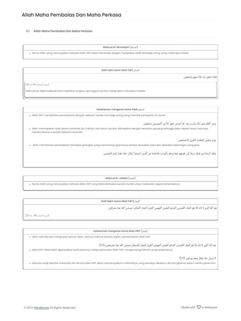 Merumus Kefahaman Mengenai Nama Allah S W T Al Muqaddim Dan Al Jabbaar