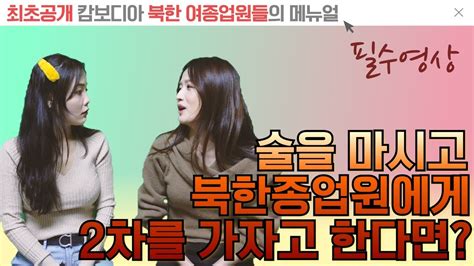캄보디아 북한식당에서 북한여종업원에게 실수하면 한국으로 못돌아갑니다 Youtube
